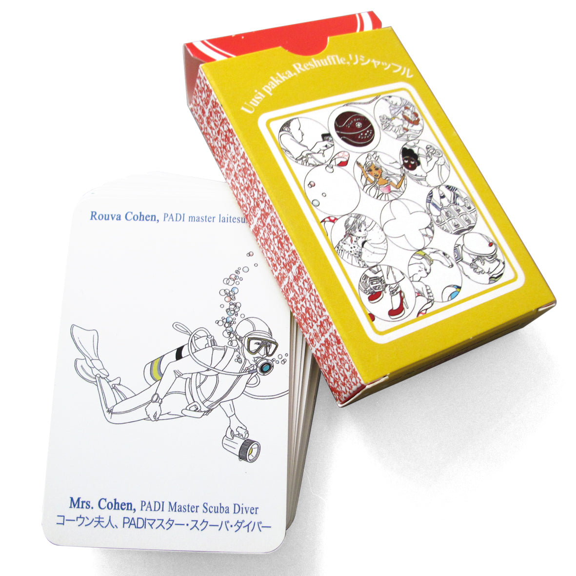 Reshuffle playing cards by Reetta Hiltunen – shop.reettahiltunen.com